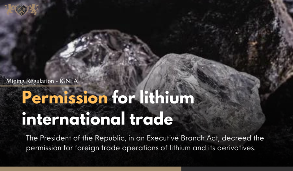 Decree No. 11,120/2022 – Lithium Trade – Ígnea | Geologia e Meio Ambiente