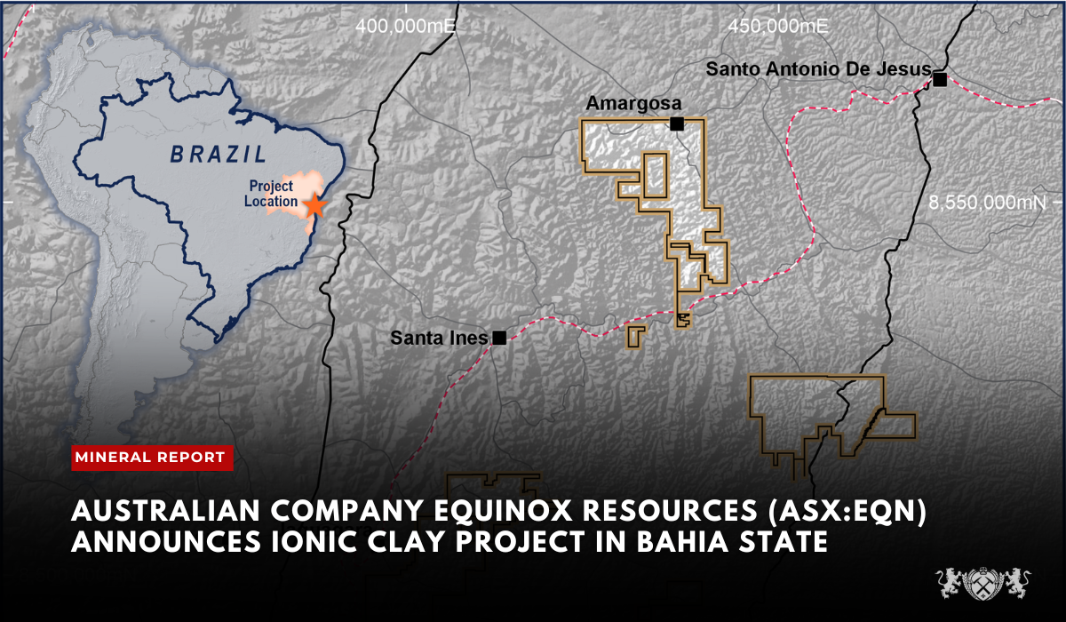 Australian company Equinox Resources (ASX:EQN) announces Ionic Clay ...