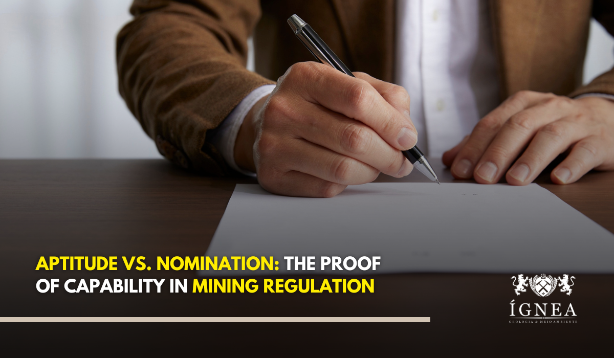 Aptitude vs. Nomination: The Proof of Capability in Mining Regulation ...
